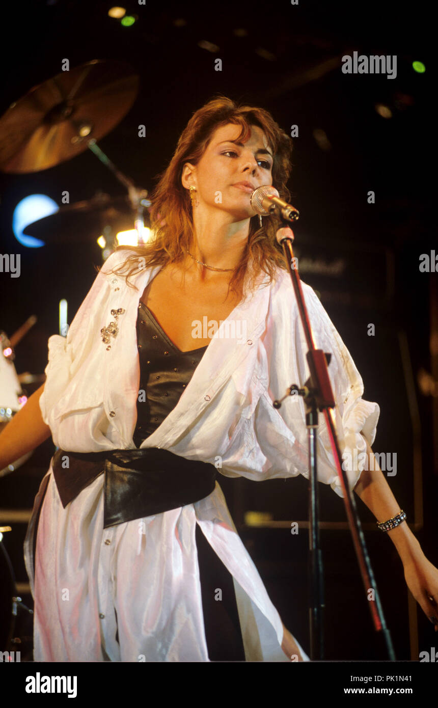 Sandra Lauer in April 1985 in Hamburg. | usage worldwide Stock Photo ...