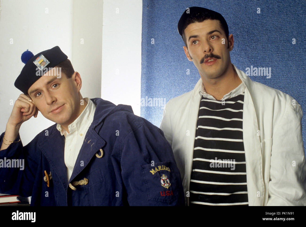 Holly Johnson (l) and Paul Rutherford (Frankie Goes To Hollywood) on 01 ...