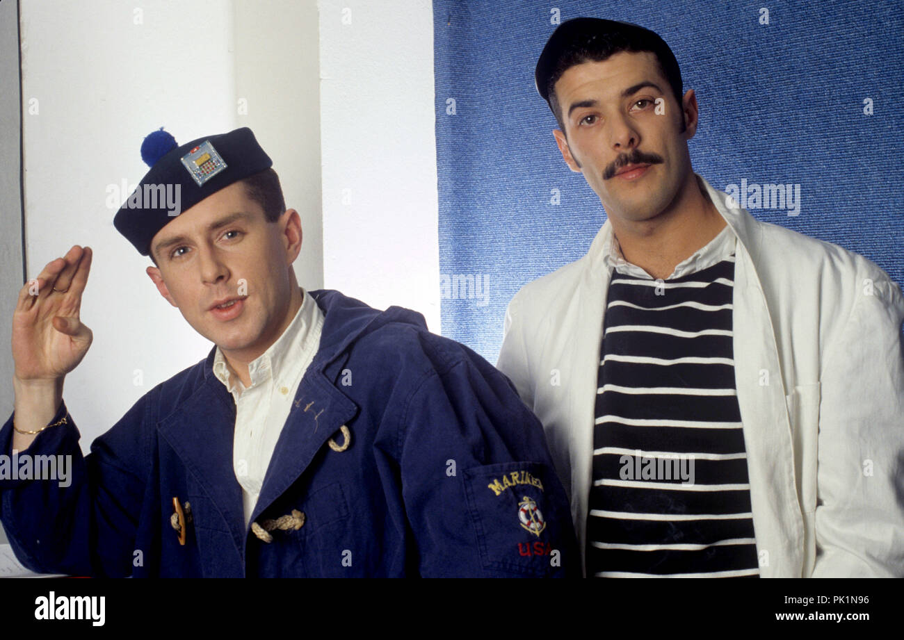 Holly Johnson (l) and Paul Rutherford (Frankie Goes To Hollywood) on 01 ...