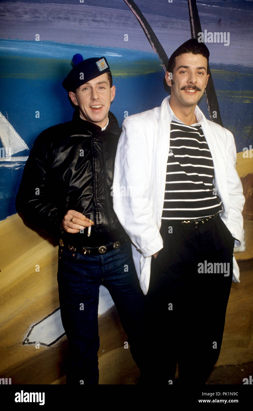 Holly Johnson (l) and Paul Rutherford (Frankie Goes To Hollywood) on 01 ...