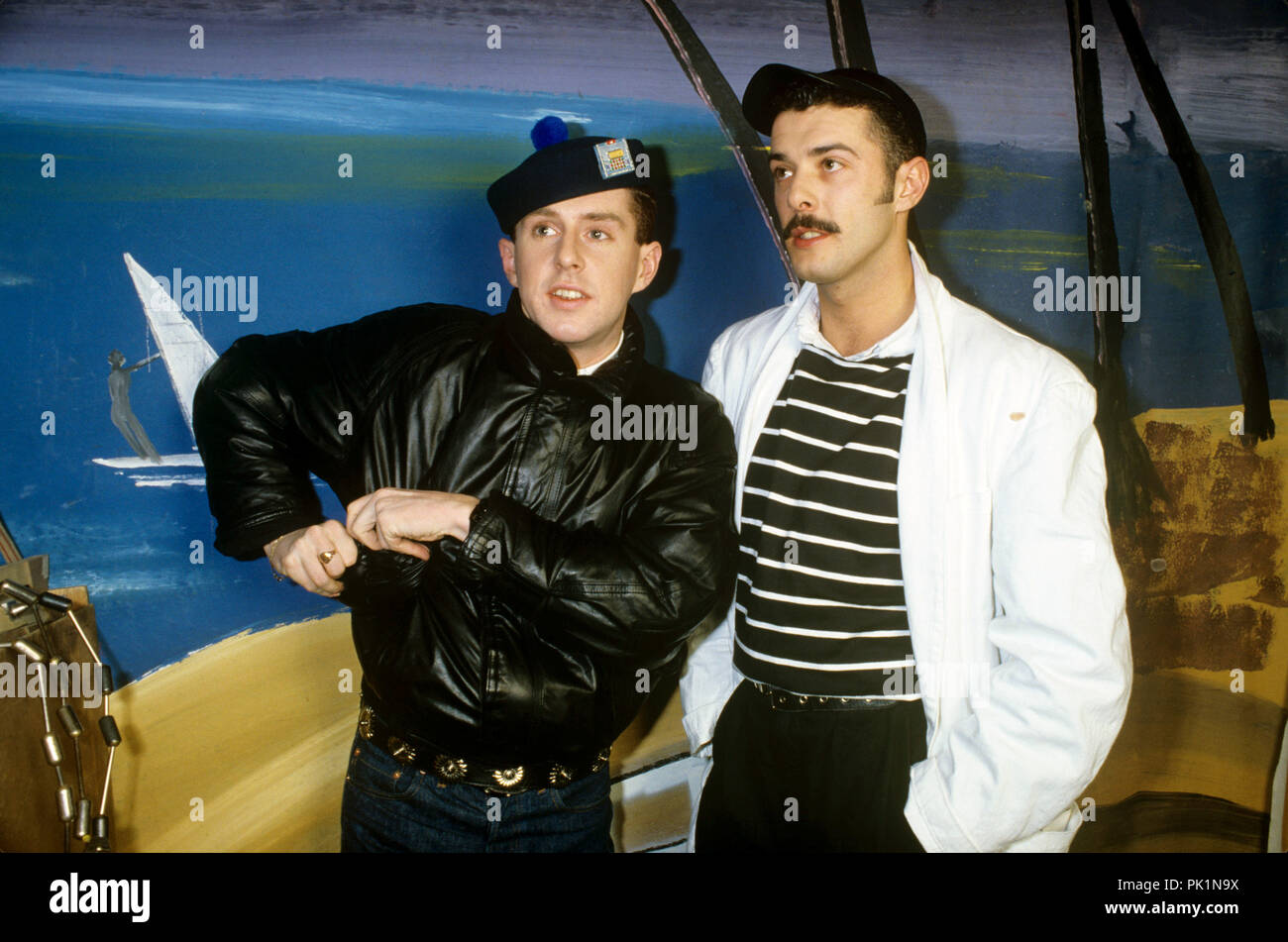 Holly Johnson (l) and Paul Rutherford (Frankie Goes To Hollywood) on 01 ...