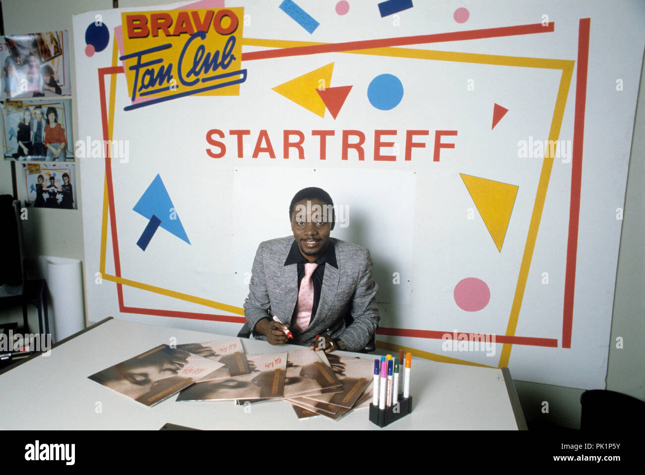 Philip Bailey on 15.03.1985. | usage worldwide Stock Photo - Alamy