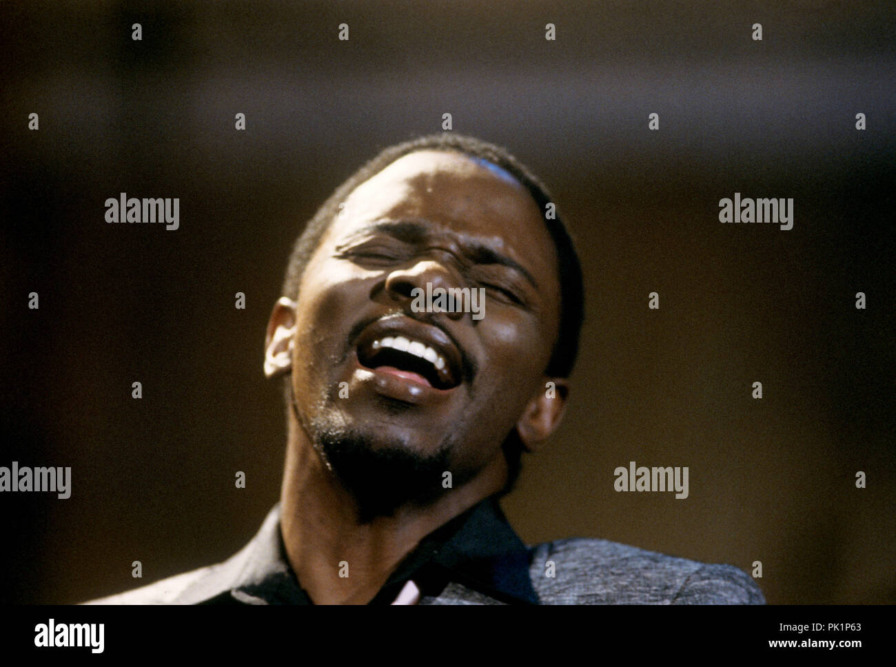 Philip Bailey on 15.03.1985. | usage worldwide Stock Photo - Alamy