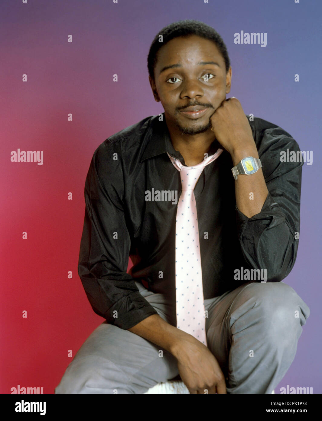 Philip Bailey on 15.03.1985. | usage worldwide Stock Photo - Alamy