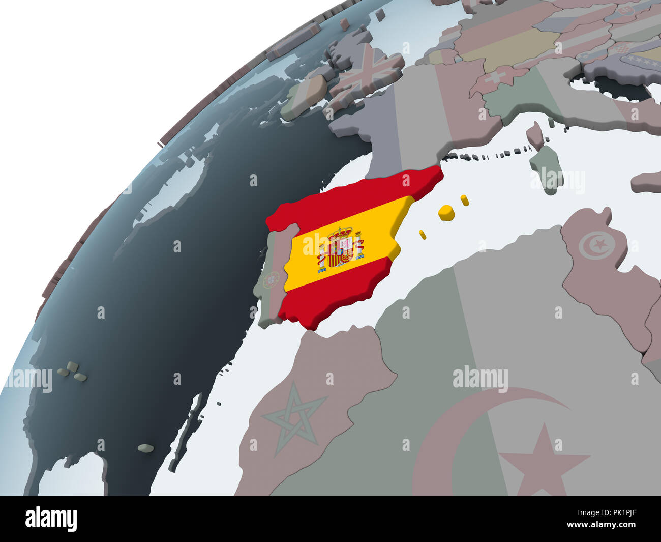 Spain embedded national flag hi-res stock photography and images - Alamy
