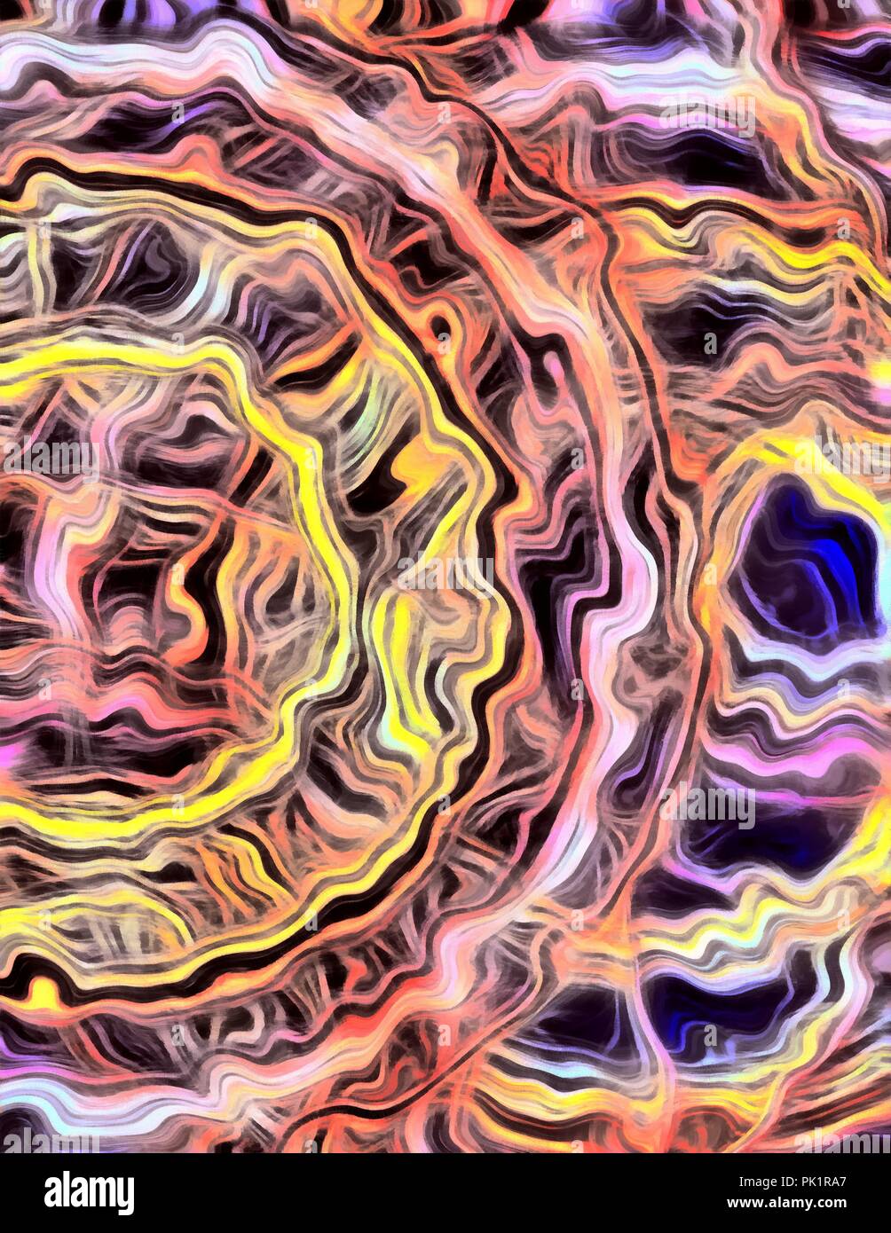 Circular Forms and Colorful Abstract Stock Photo - Alamy