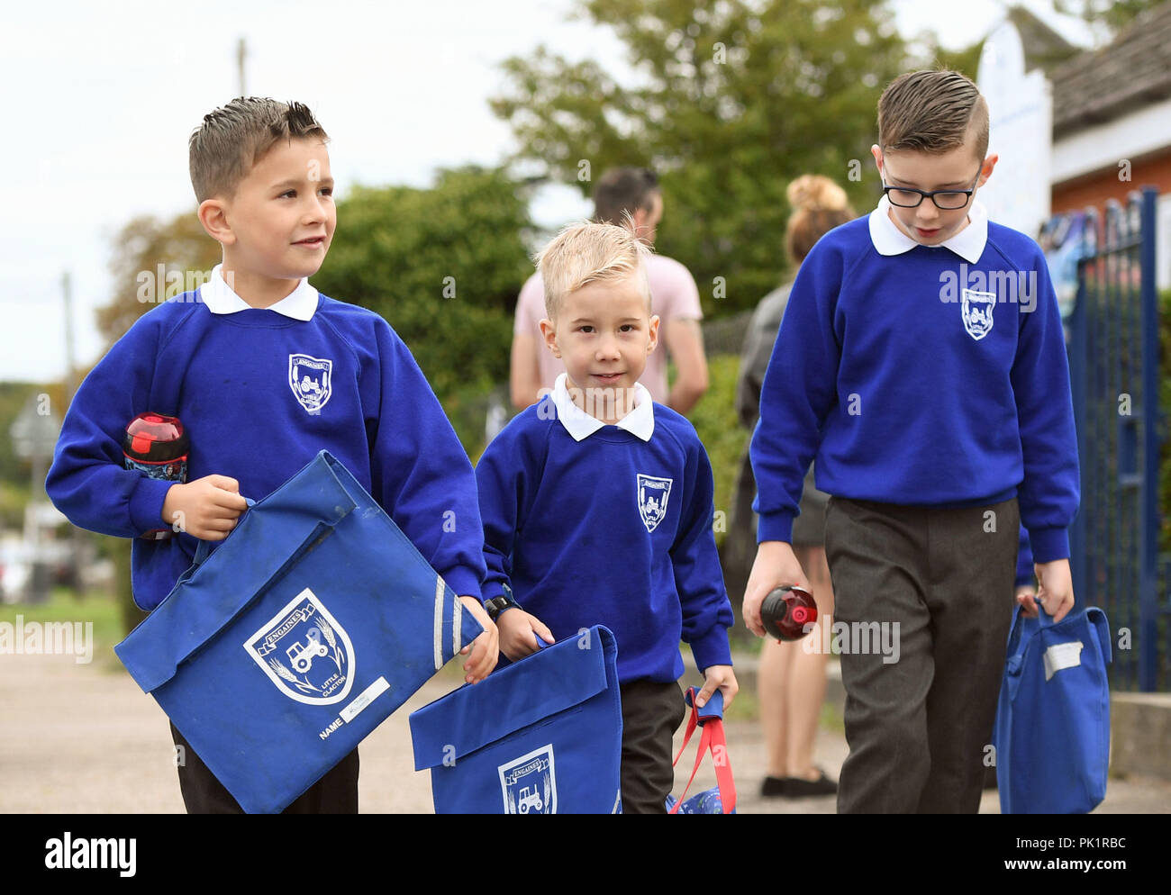 Four year old Alexander Pickering (centre), known as Xander, who has ...