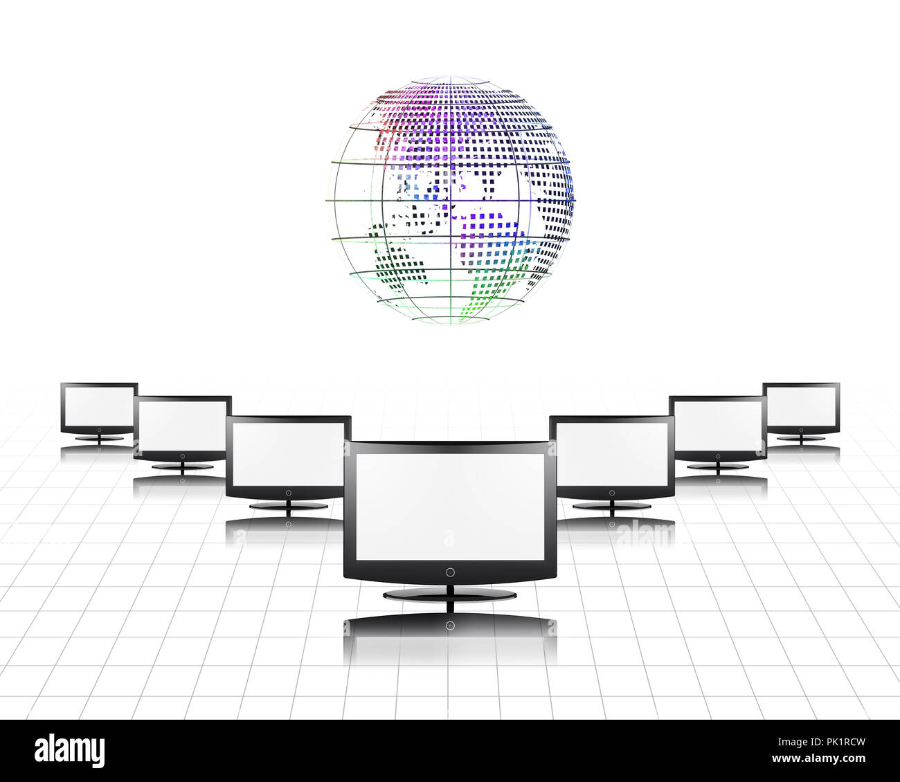 Flatscreen monitors hi-res stock photography and images - Alamy