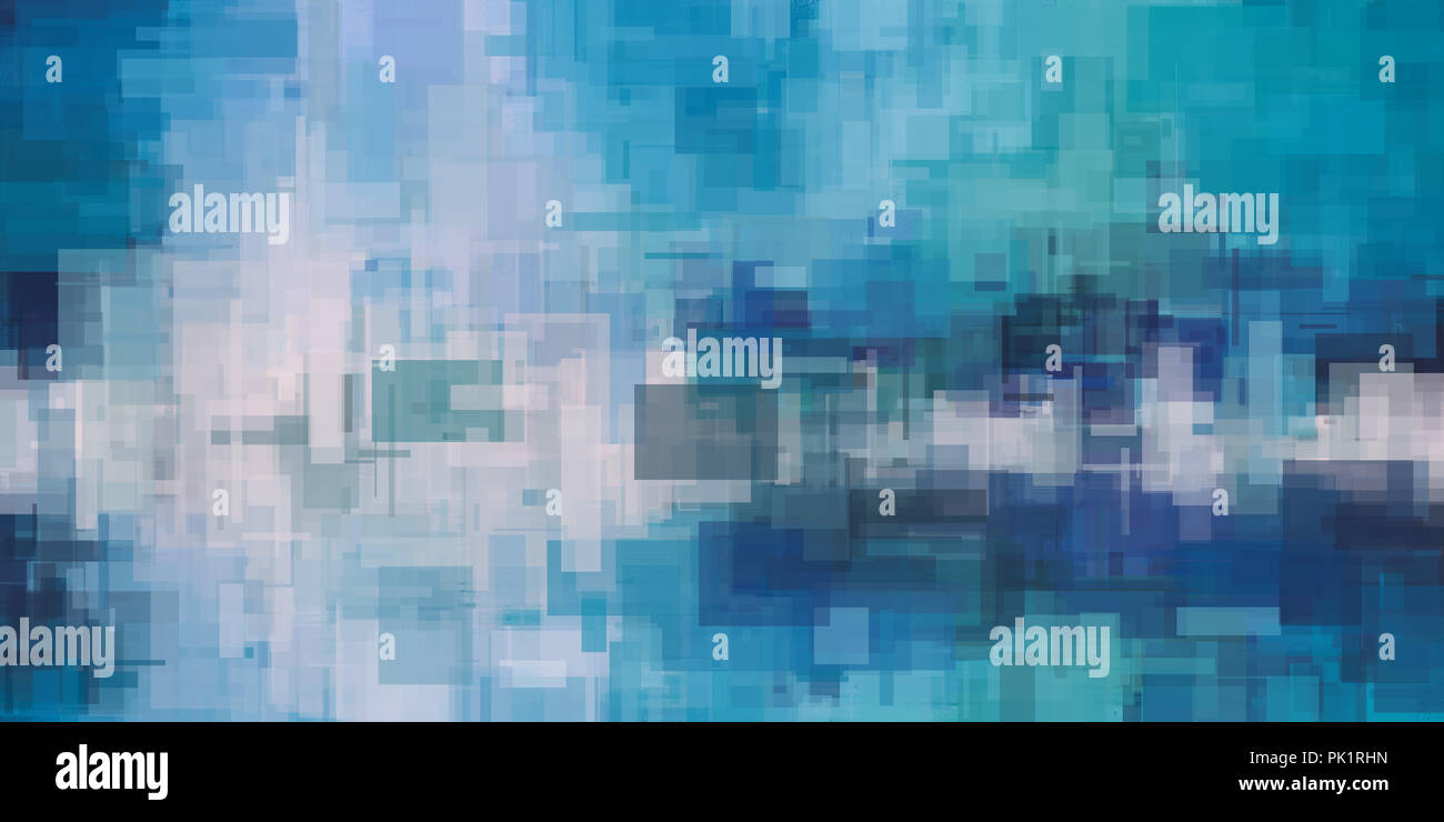 Blue Abstract Geometric Background. 3D rendering Stock Photo - Alamy