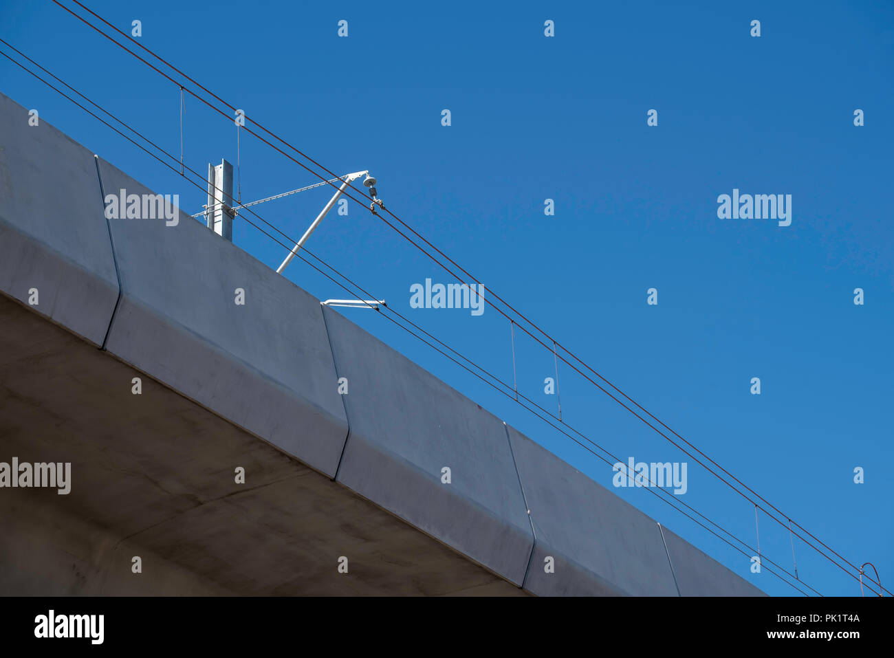 July 2018, a section of the elevated Skytrain rail line that forms part ...