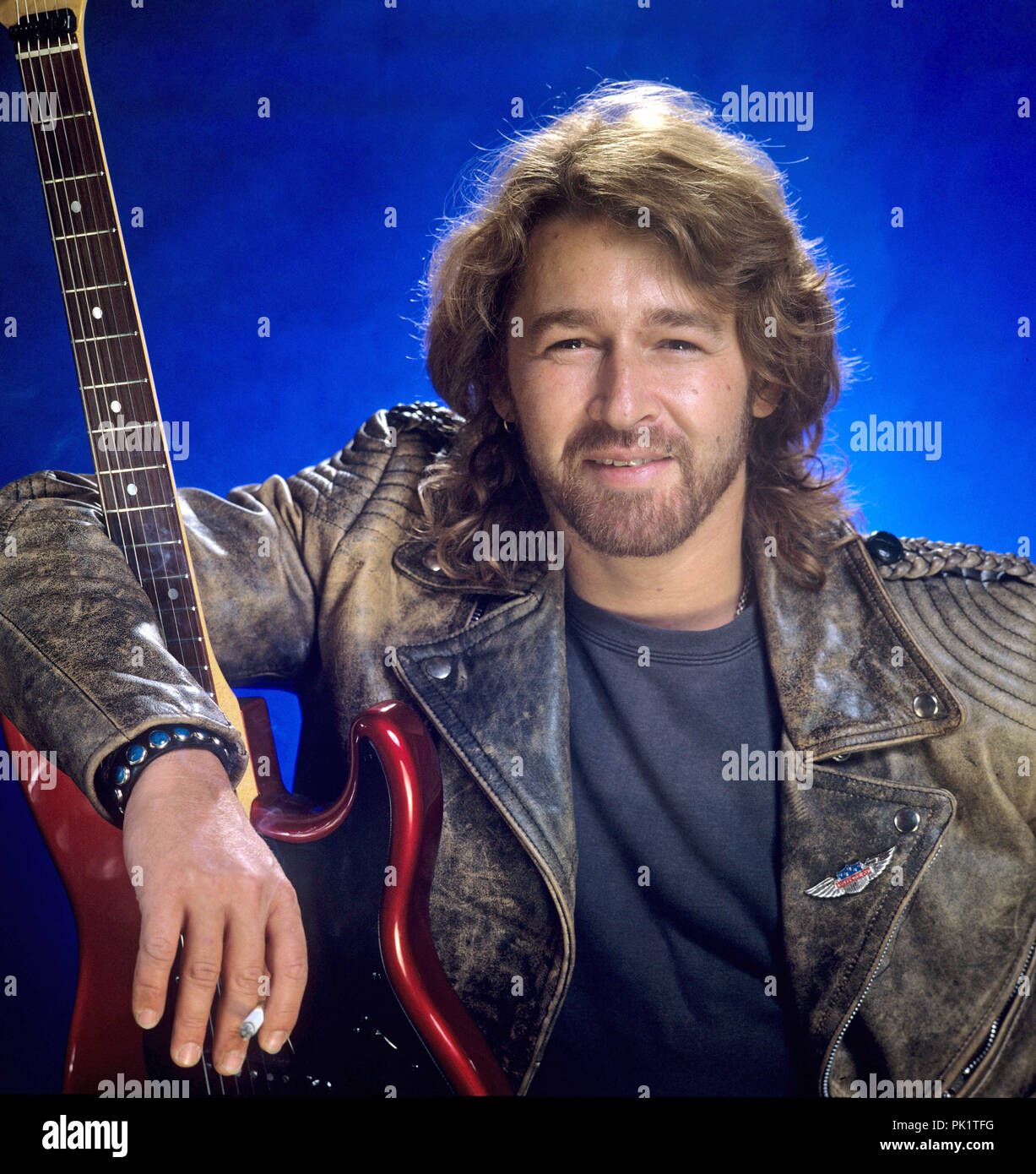 Peter Maffay on 16.08.1984 in Tutzing. | usage worldwide Stock Photo ...