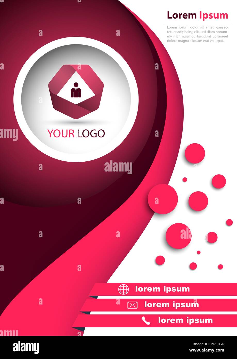 Business red banner - a4 format Stock Vector Image & Art - Alamy