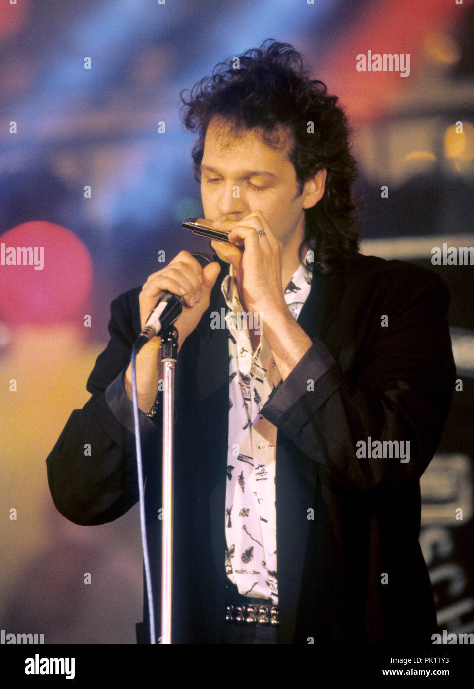 Wolf Maahn in May 1986 in Hanover. | usage worldwide Stock Photo - Alamy