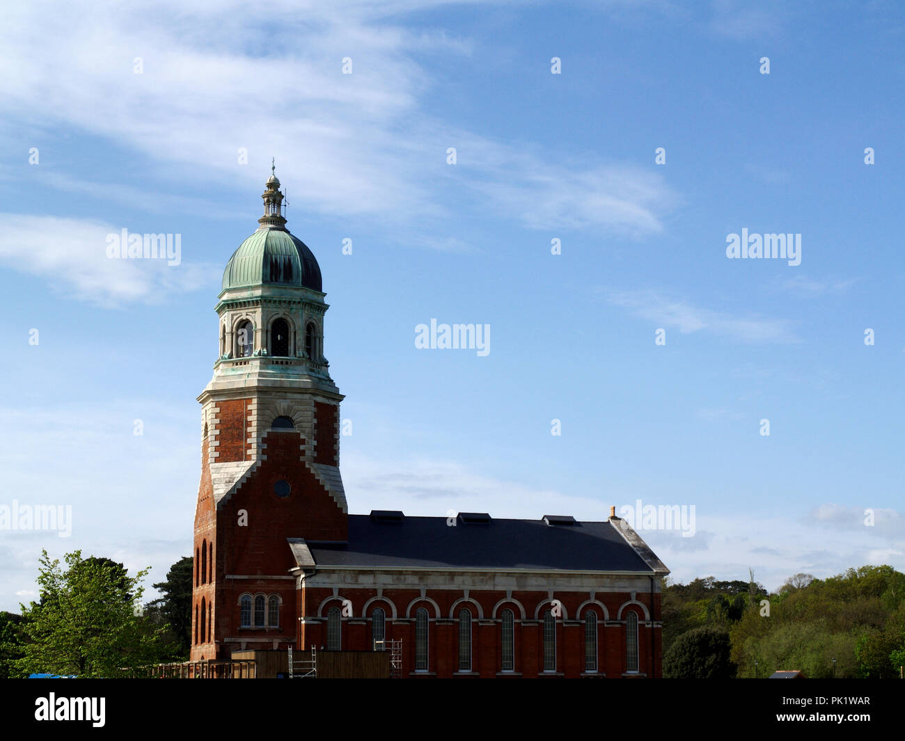 Renovations at Netley Hospital Chapel at Royal Victoria Country Park ...