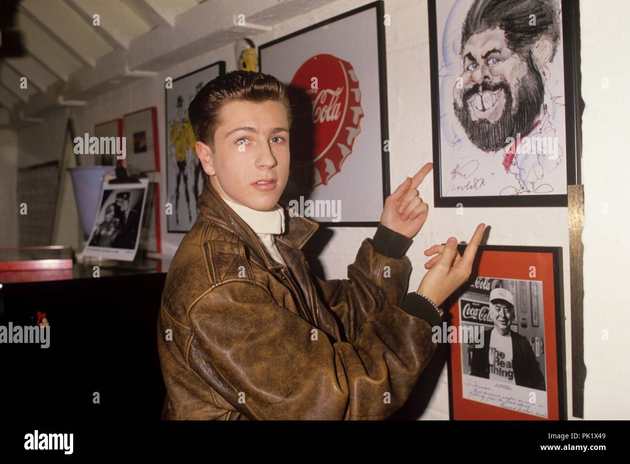 Bros (Craig Logan) on 18.03.1988 in London. | usage worldwide Stock ...