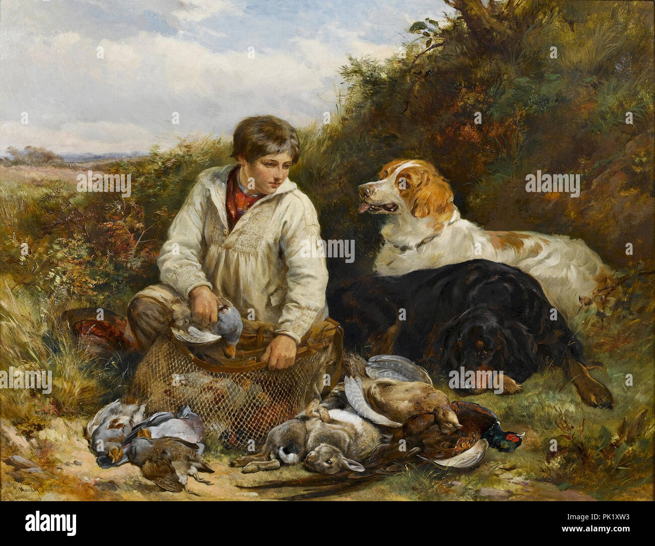 Hardy II James - Bagging up the Game Stock Photo - Alamy