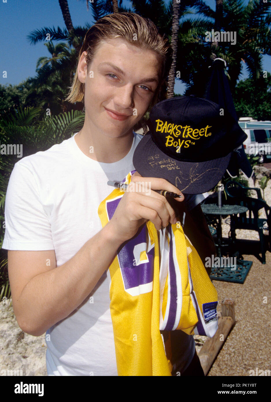 Nick Carter on 11.05.1998 in Tampa. | usage worldwide Stock Photo - Alamy
