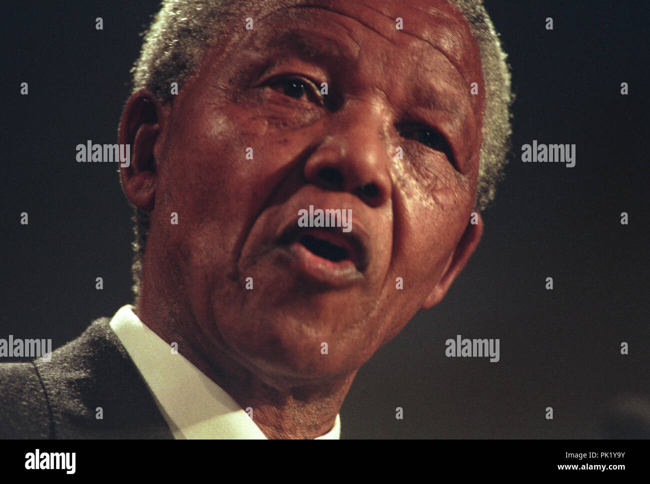 Nelson Mandela, receives Freedom of the City, in Glasgow, Scotland, in ...