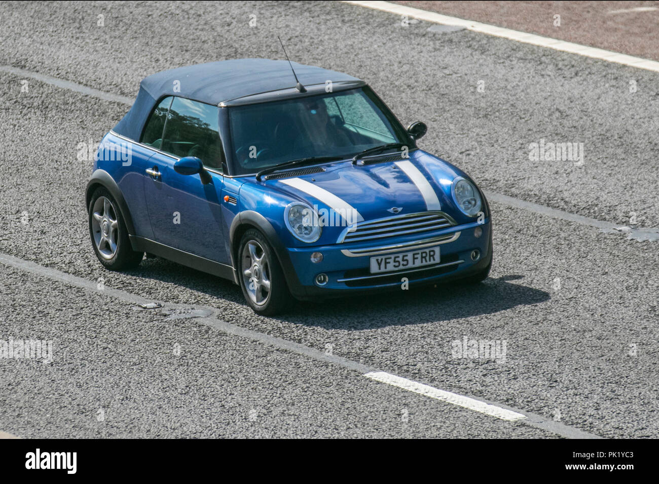 2005 blue Mini Cooper Classic 1598cc petrol cabrioilet, vintage ...