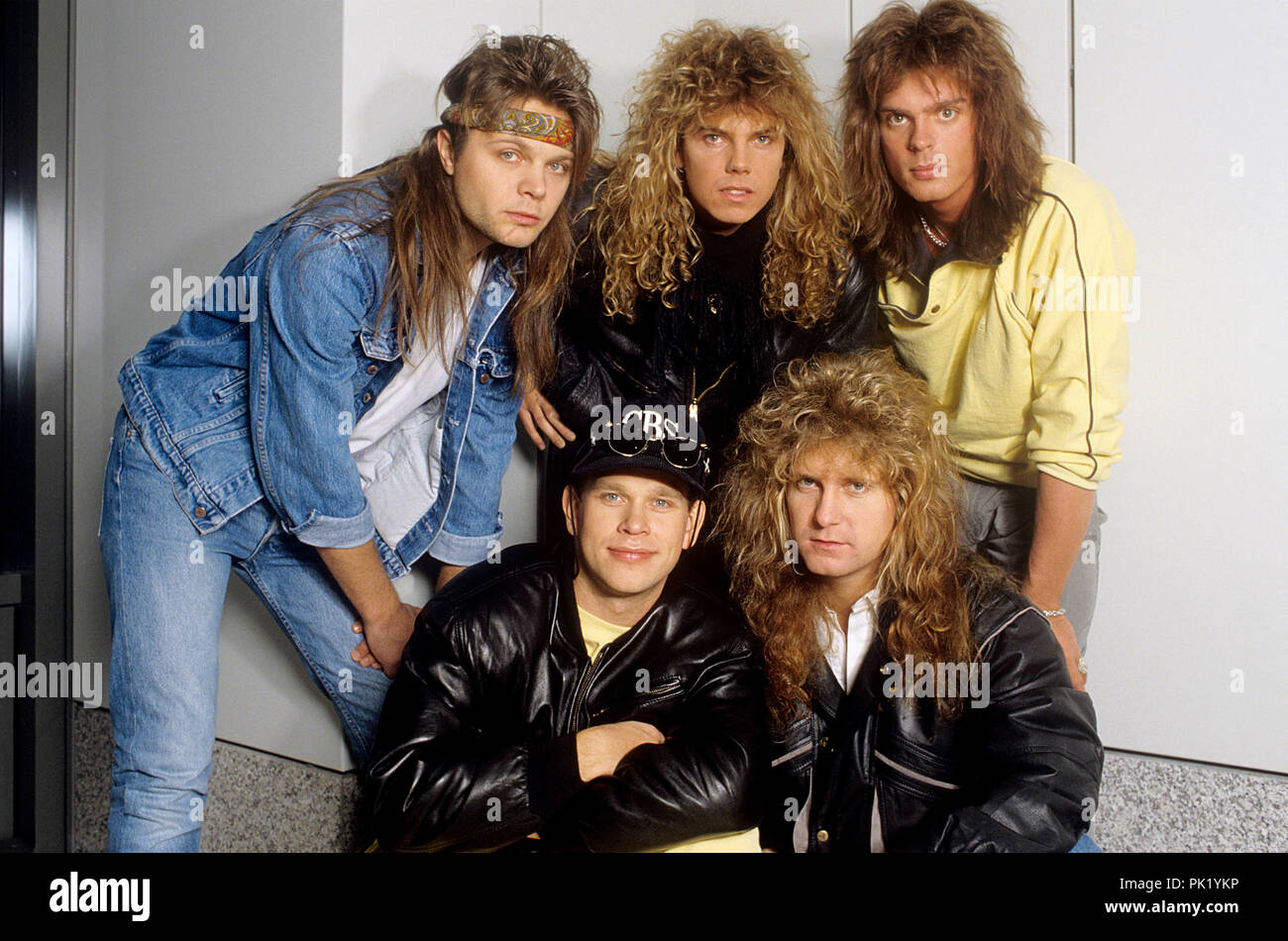 Europe (l-r): Mic Michaeli, Ian Haugland, Joey Tempest, Kee Marcello ...