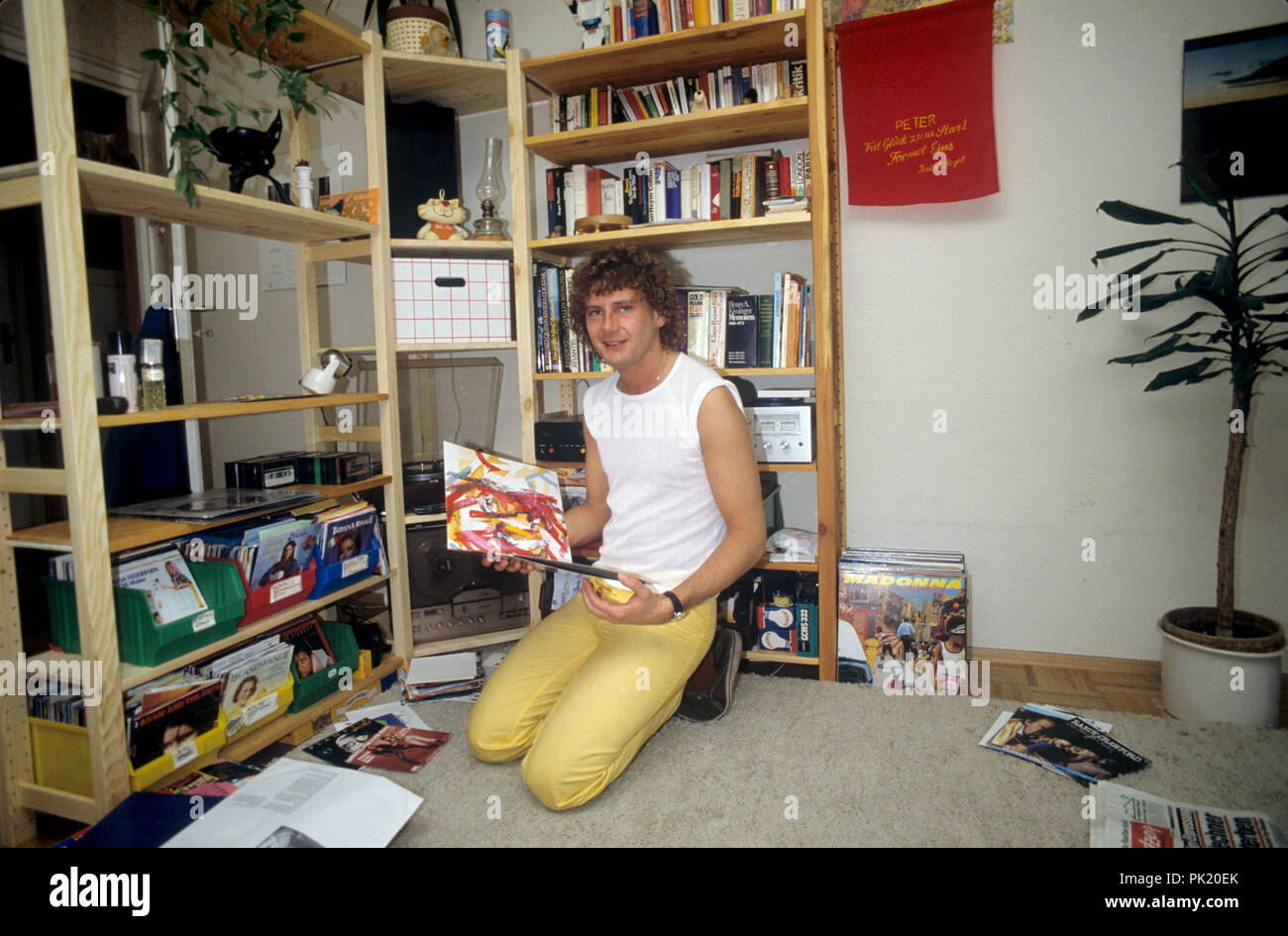 Peter Illmann in April 1983 in Munich. | usage worldwide Stock Photo ...