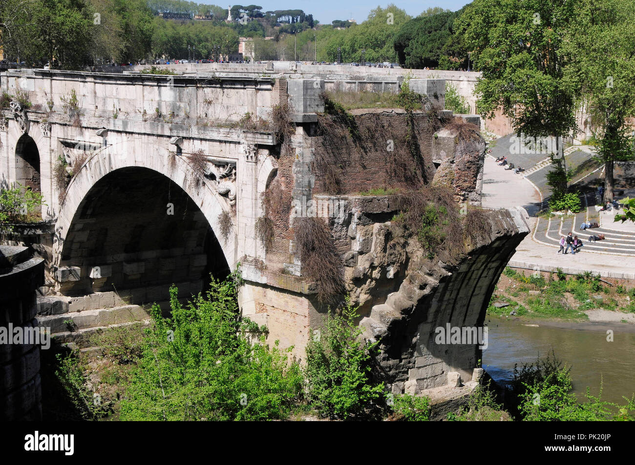 Italy, Lazio, Rome, Aventine Hill, Ponte Rotto Stock Photo - Alamy