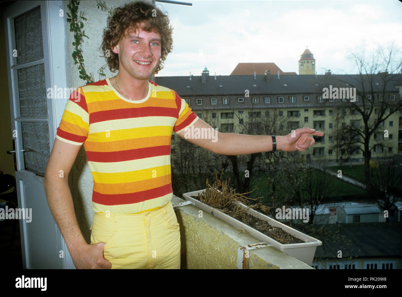 Peter Illmann in April 1983 in Munich. | usage worldwide Stock Photo ...