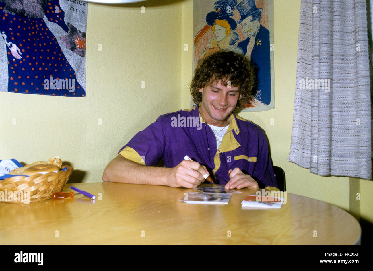 Peter Illmann in April 1983 in Munich. | usage worldwide Stock Photo ...