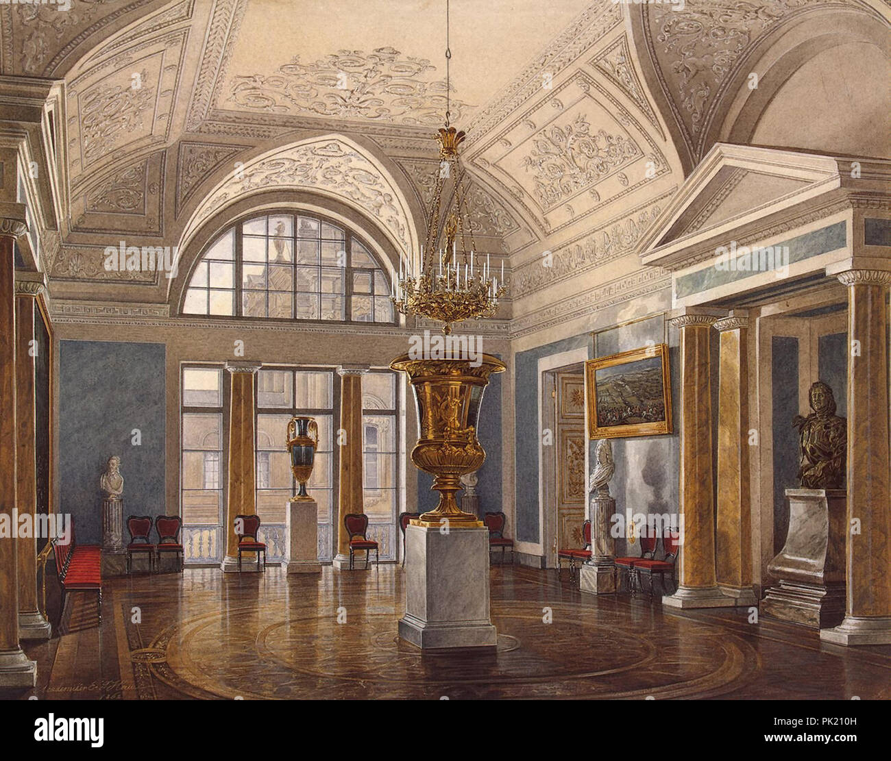 Hau Edward Petrovich - Interiors of the Winter Palace - the Apollo Hall ...