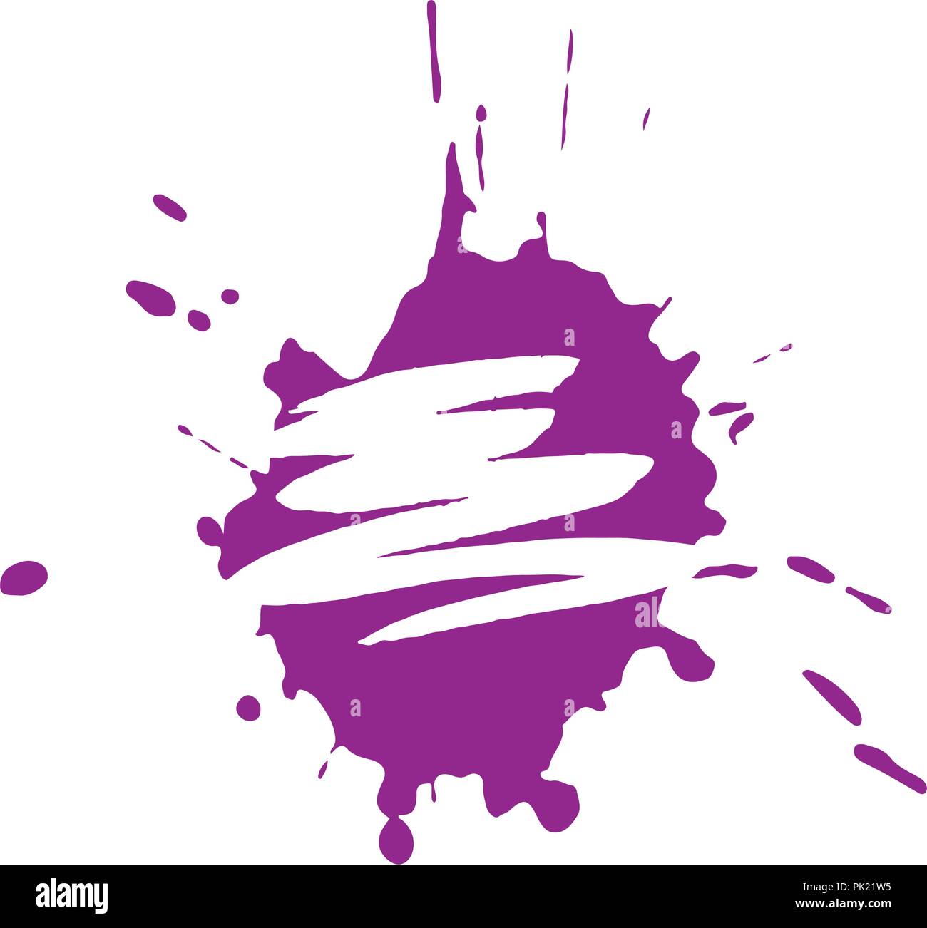 illustration. Background of multi-colored blots of ink Stock Vector ...