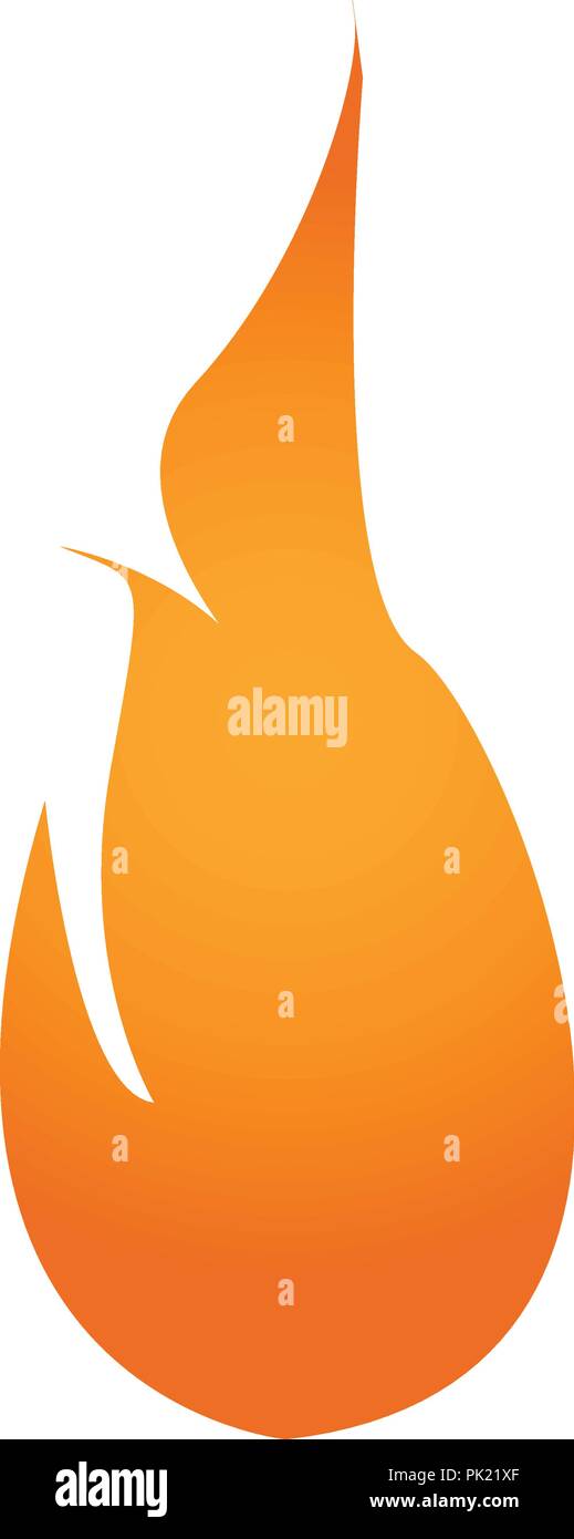 Vector illustration. Fire logo. Red, yellow fire Stock Vector Image ...