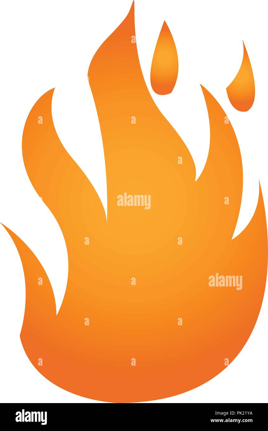 Vector illustration. Fire logo. Red, yellow fire Stock Vector Image ...