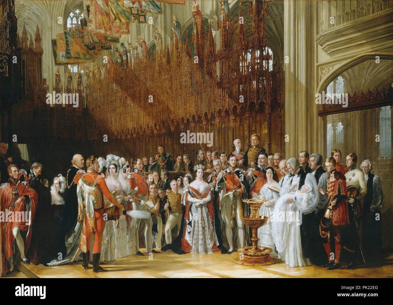 Hayter George - the Christening of the Prince of Wales 25 January 1842 ...