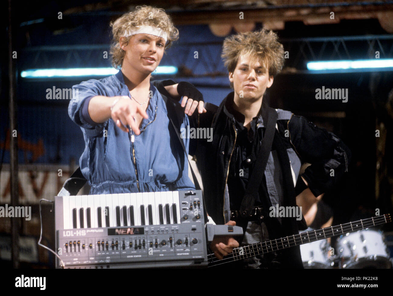 Nena band members in 1984. | usage worldwide Stock Photo - Alamy