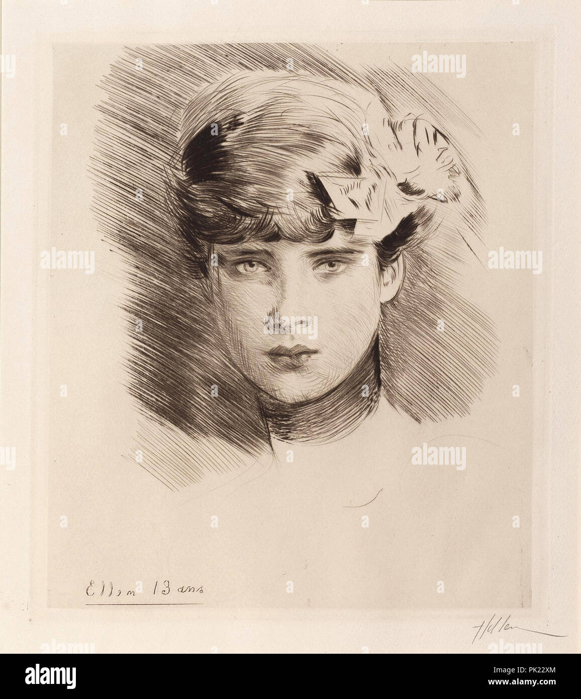 Helleu Paul - Ellen a Treize Ans Stock Photo - Alamy