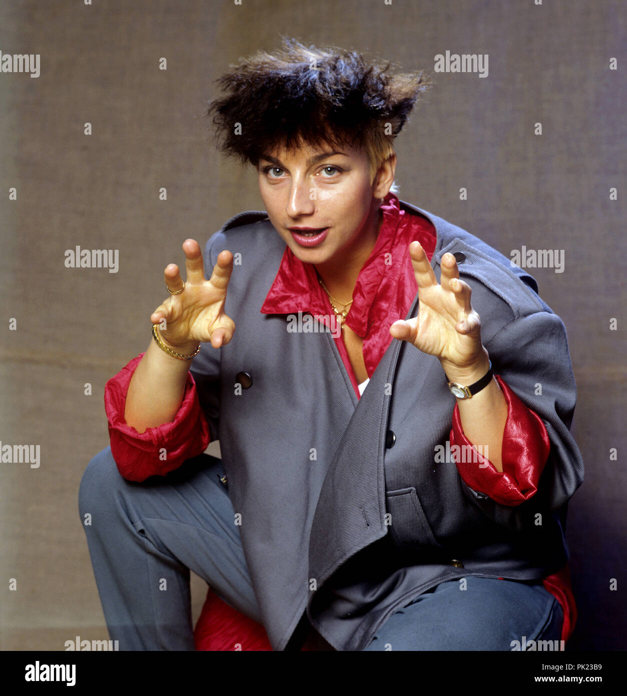 Gianna Nannini in November 1984 in Dortmund. | usage worldwide Stock ...