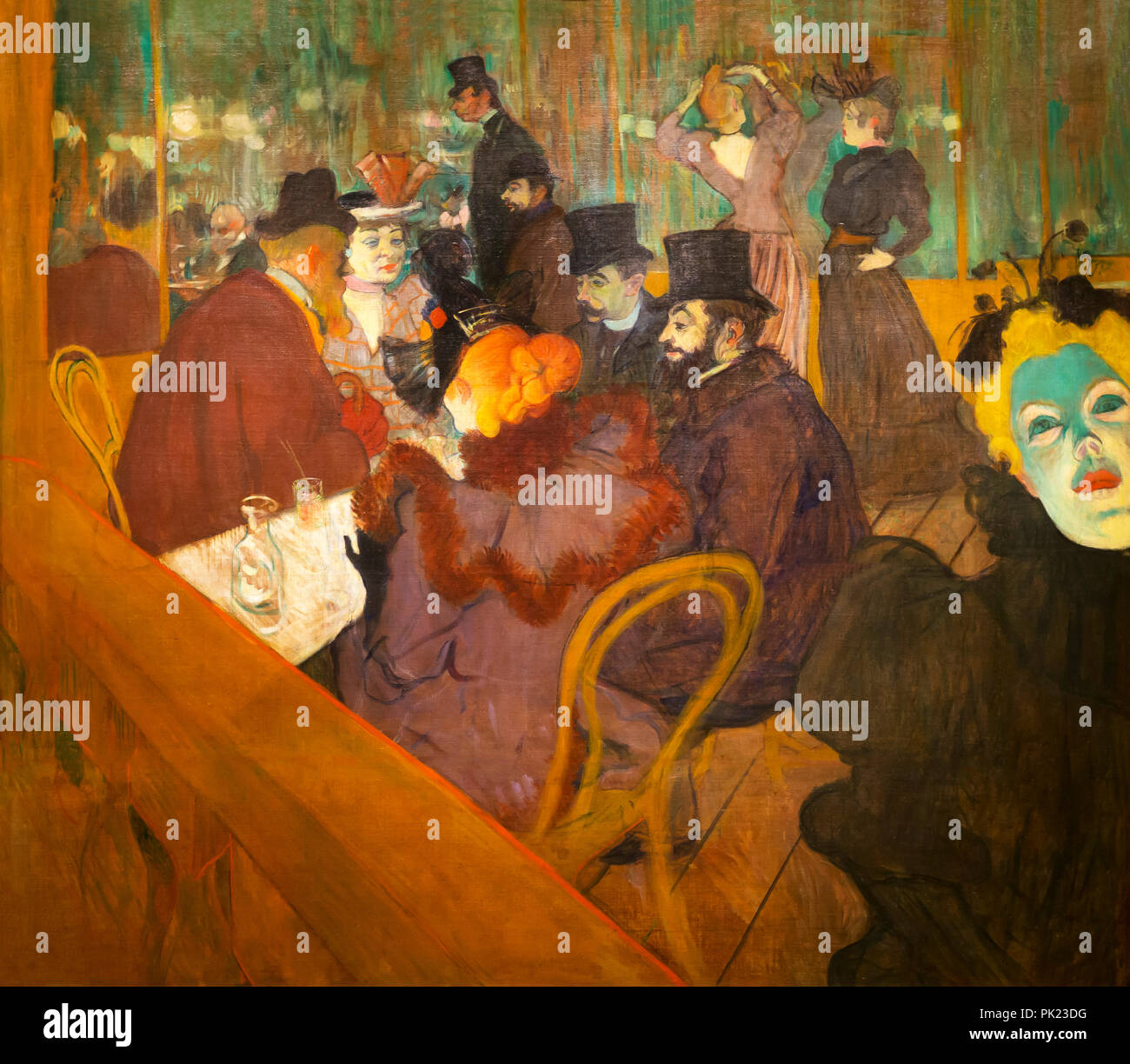 At the Moulin Rouge, Henri de Toulouse-Lautrec, 1892-1895, Art ...