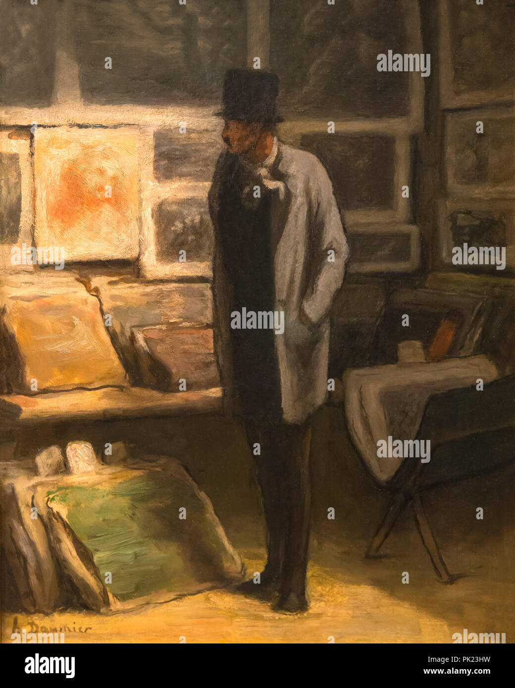 The Print Collector, Honore Daumier, 1857-1863, Art Institute of ...