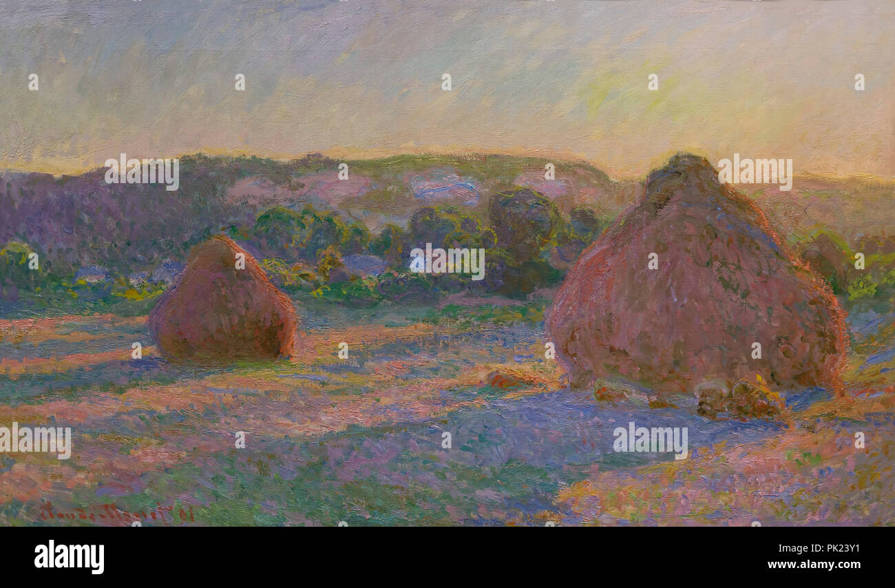 Haystacks monet hi-res stock photography and images - Alamy