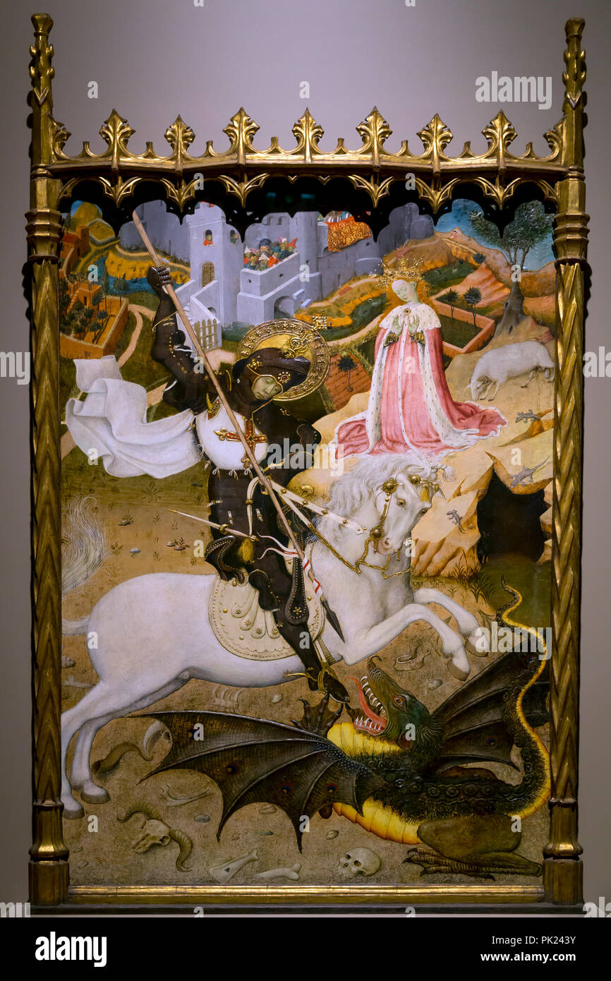 Saint George and the Dragon, Bernat Martorell, circa 1435, Art ...