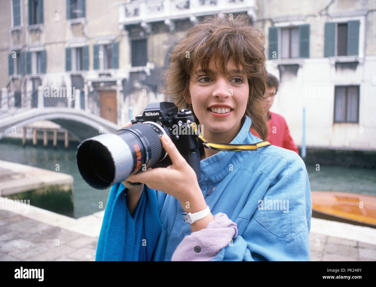 Nena in November 1982 in Venice. | usage worldwide Stock Photo - Alamy