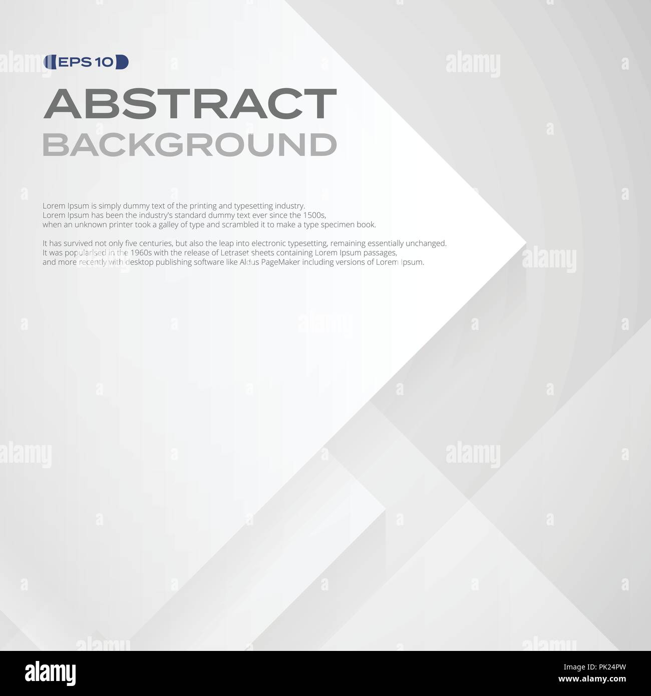 Abstract of square white paper pattern in layers background ...