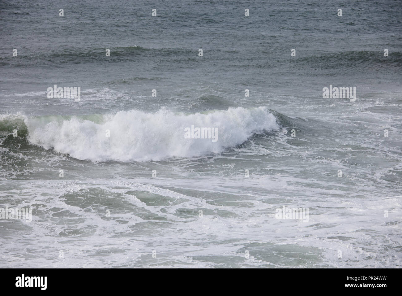 Ocean big stormy waves. Atlantic ocean seascape Stock Photo - Alamy