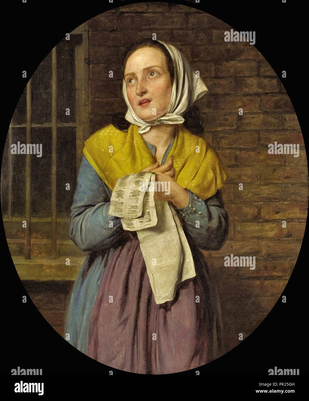 Herkomer Hubert Von - the Love Letter Stock Photo - Alamy