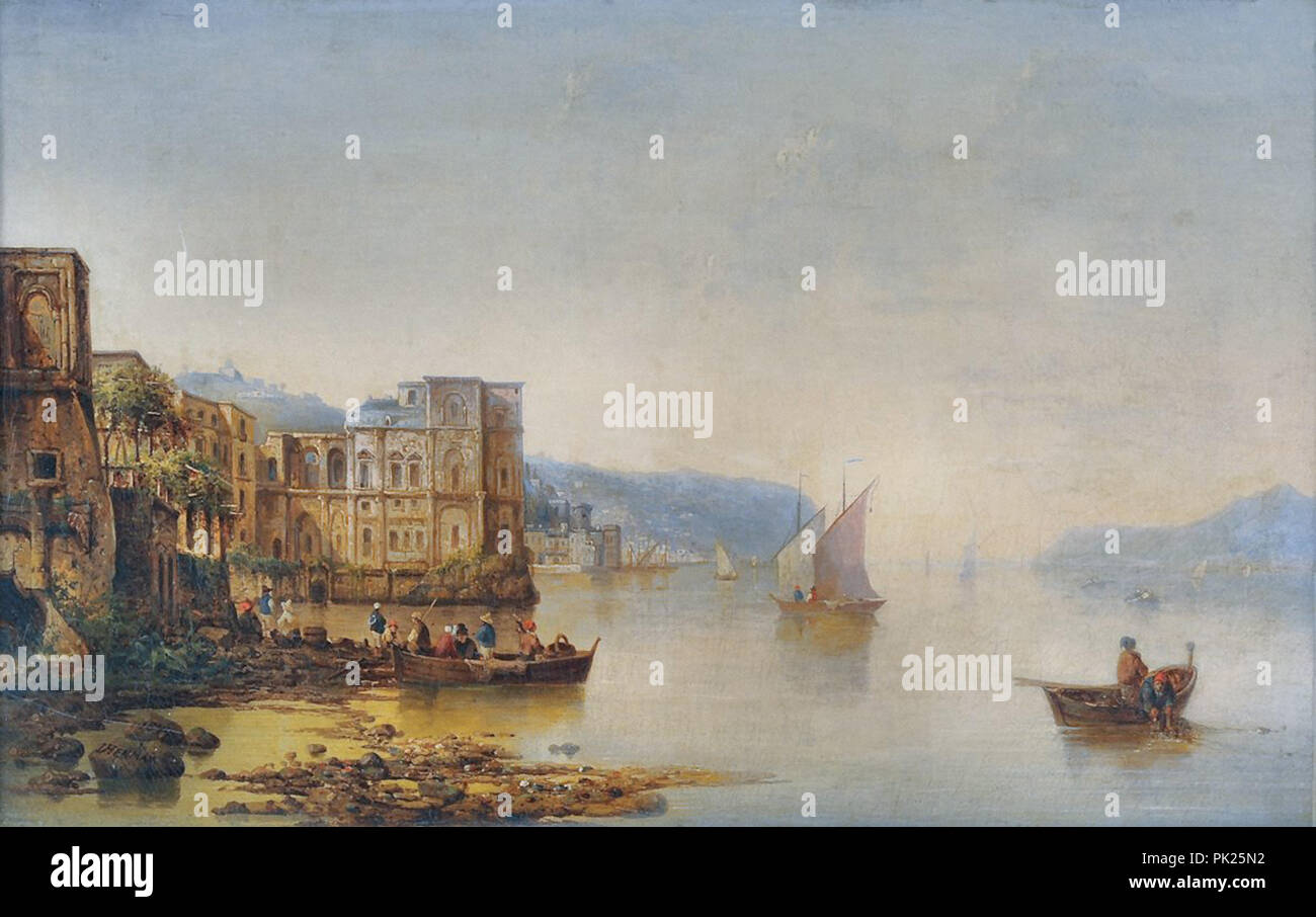 Hermann Ludwig - Palazzo Donna Anna Napoli Stock Photo - Alamy