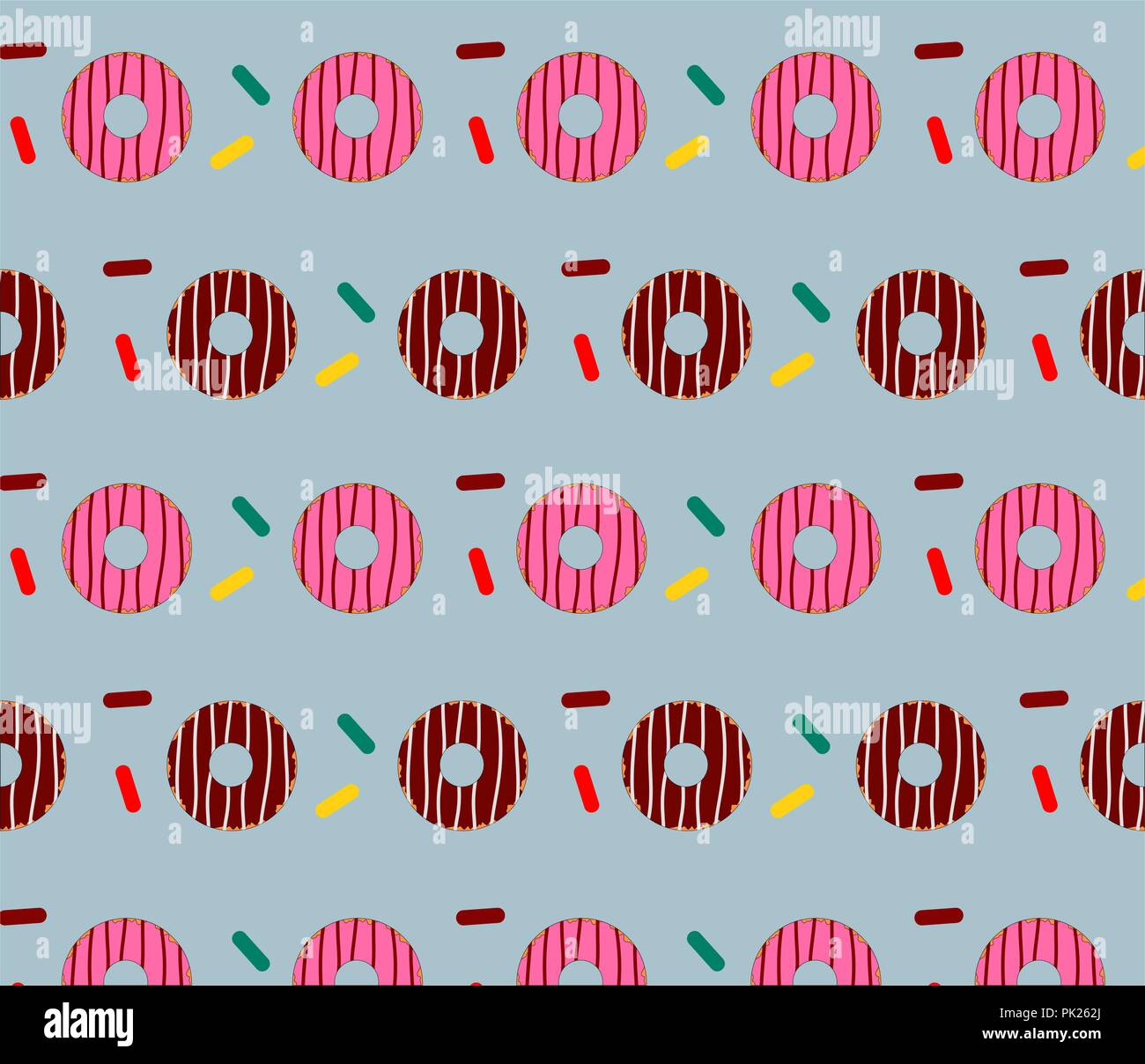 Wallpaper with doughnut pattern Stock Vector Images - Alamy