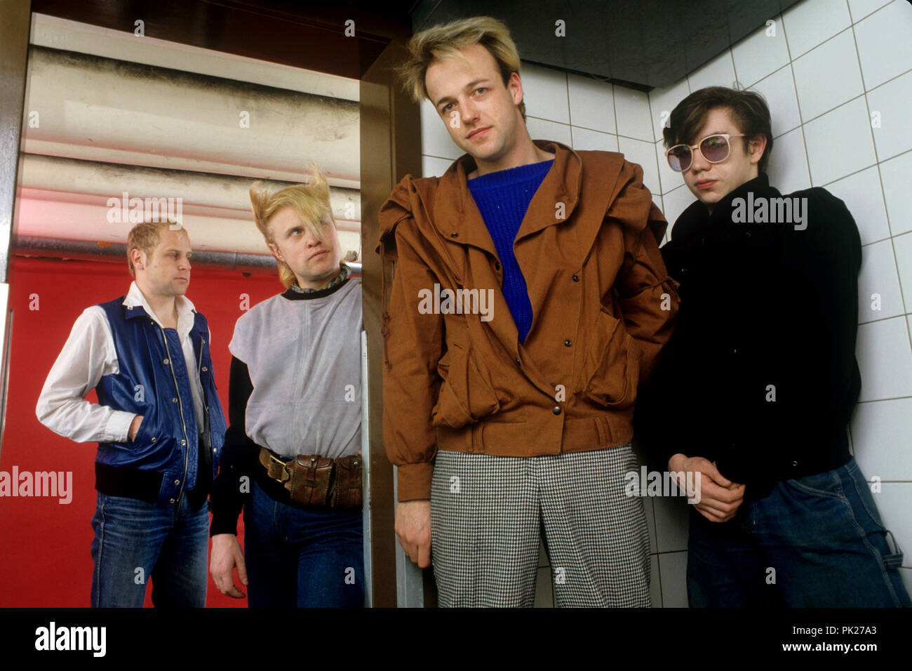 A Flock of Seagulls (mit Sänger Michael Score) in November 1982 in ...