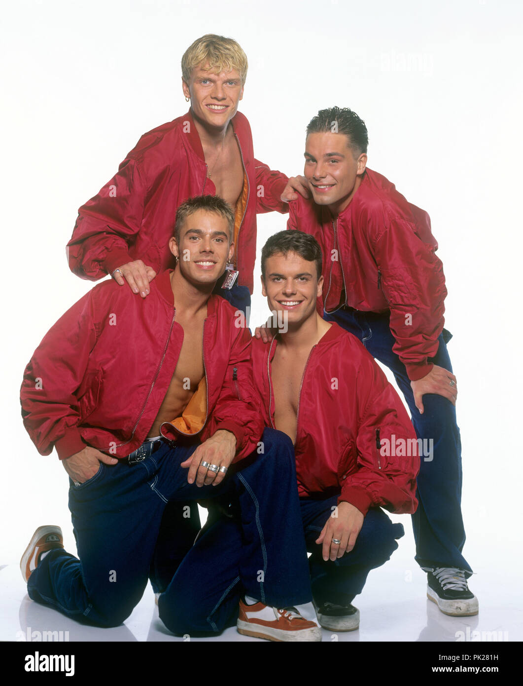 Caught in the Act (l-r): Benjamin Boyce, Bastiaan Ragas, Lee Baxter ...