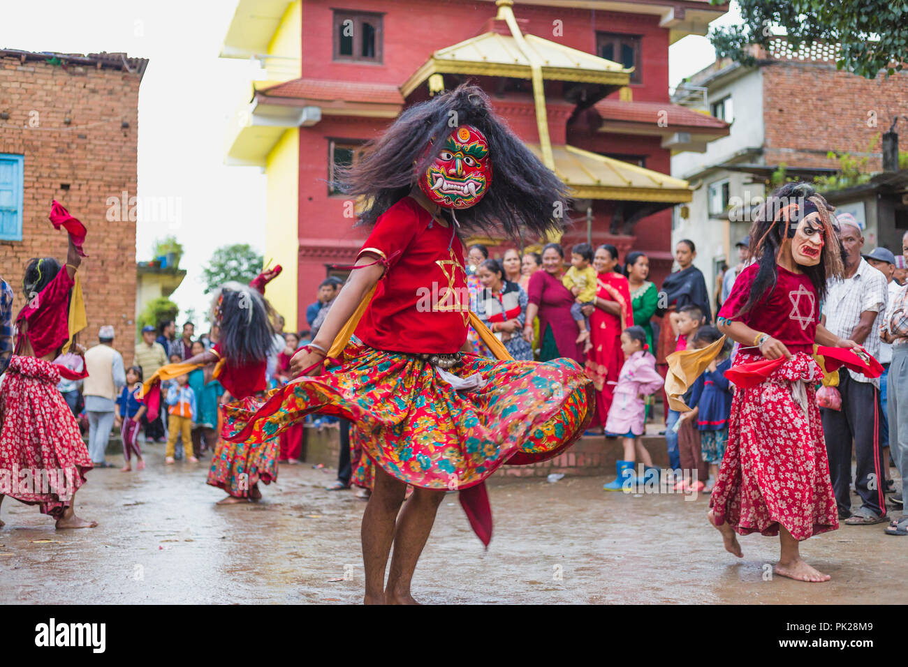 Newari dance hi-res stock photography and images - Alamy