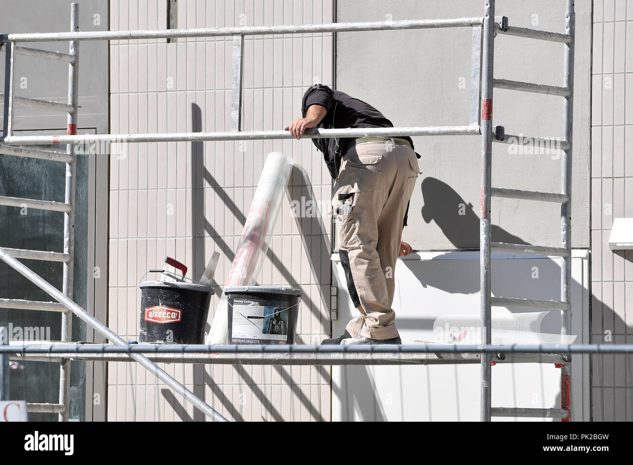 Munich, Deutschland. 10th Sep, 2018. Buildings, construction ...